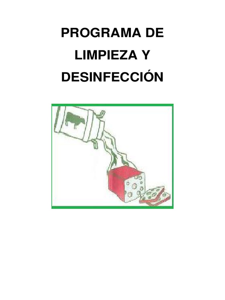 Programa de Limpieza y Desinfección | PDF | Detergente | Solvente