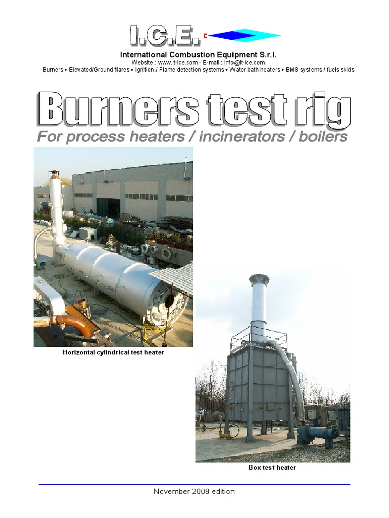 Burners Test Rig | PDF | Combustion | Chimney