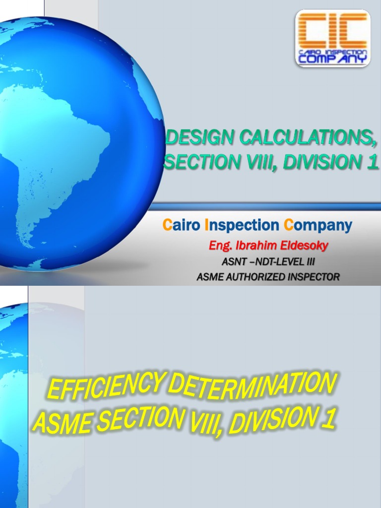 ASME VIII Div. 1- 2 Joint Efficiency | Welding | Pipe (Fluid Conveyance)