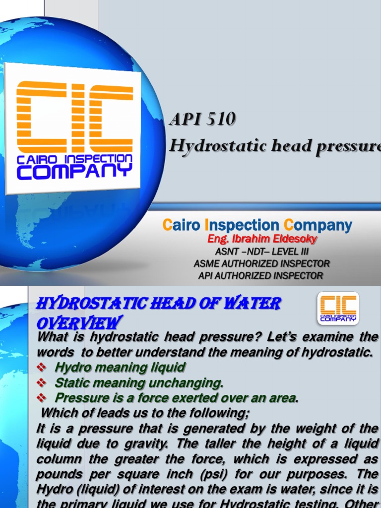 Asme Viii Div. 1 - 3 Statichead | PDF | Pressure | Ellipse