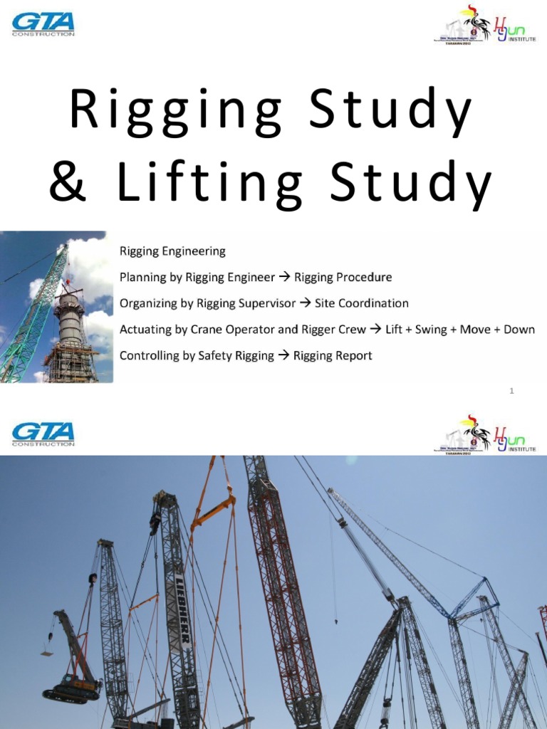Rigging Study Lifting Study - TW FKMTSI Tarakan 2013 | PDF | Crane ...