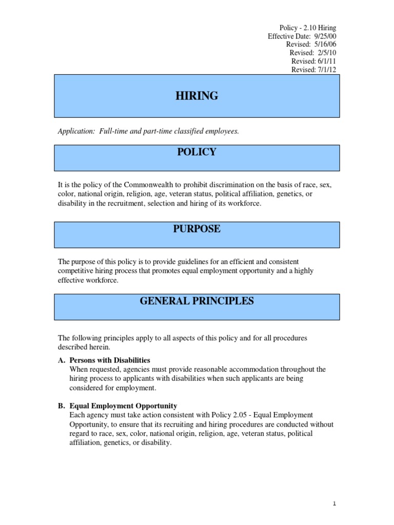 Hiring | PDF | Background Check | Criminal Record