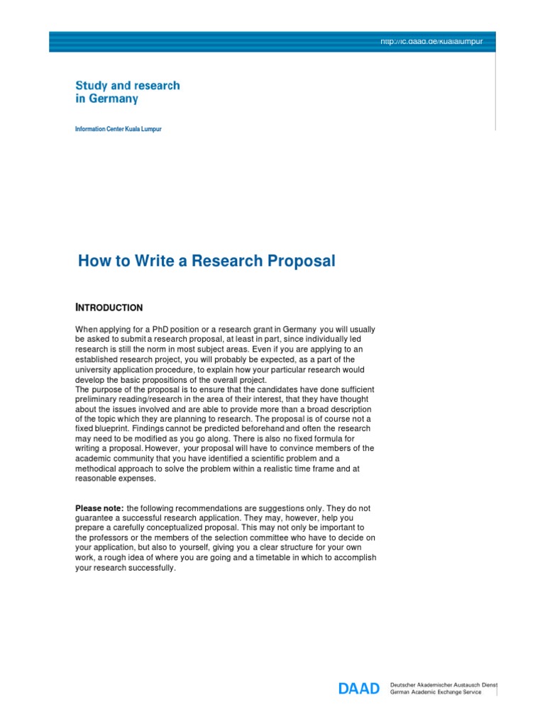 How To Write A Research Proposal | PDF