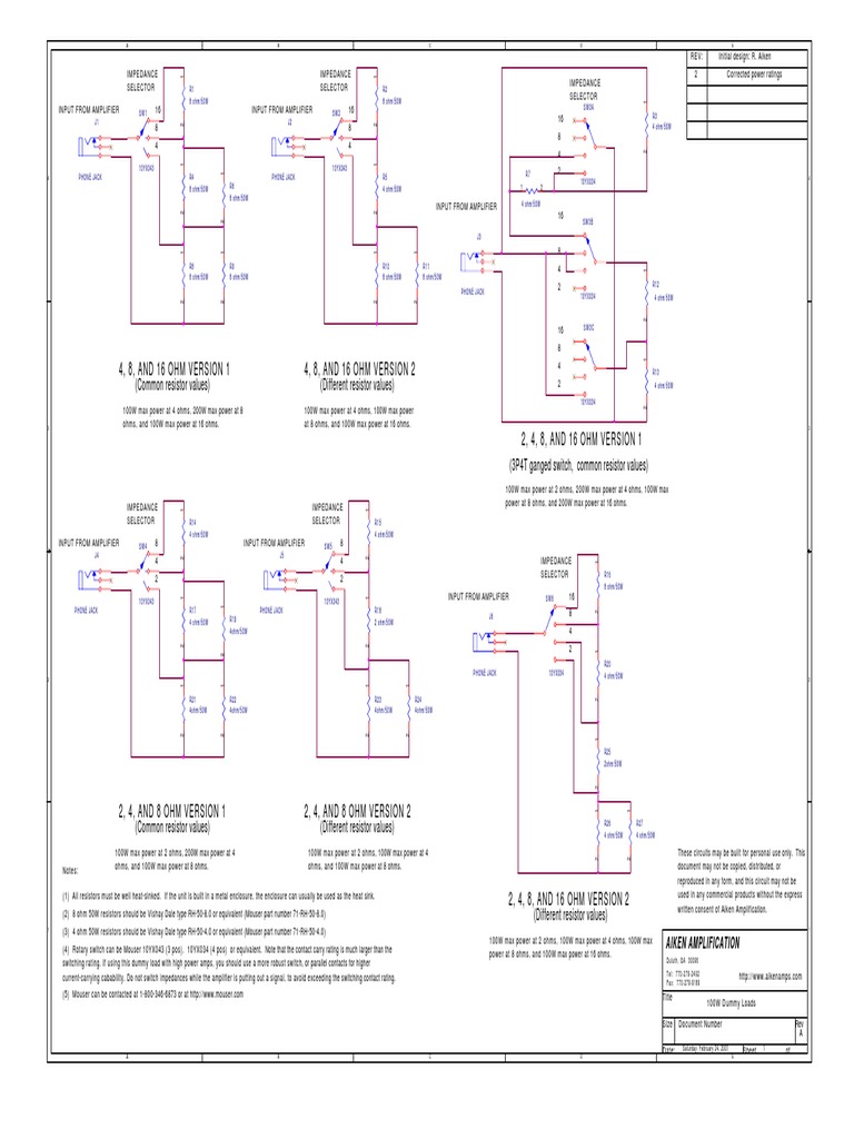 100W Dummy Load Circuit Design | PDF | Home & Garden | Technology ...
