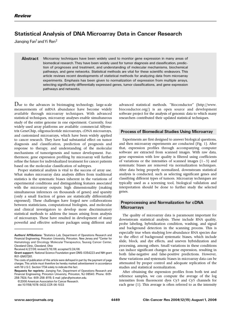 Microarray Review | PDF | Dna Microarray | Affymetrix