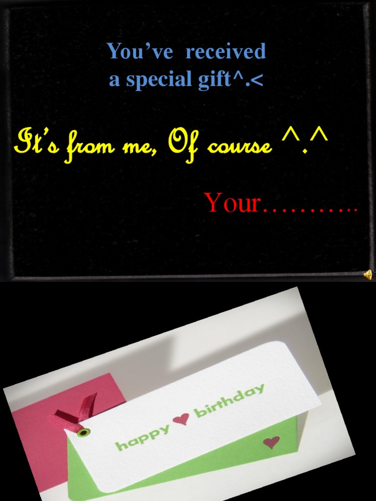 Birthday and Christmas Gift Card | PDF