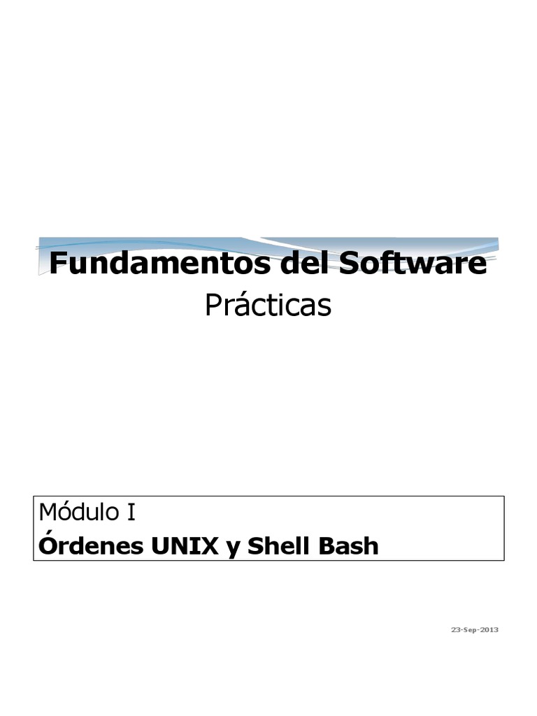 Módulo I Órdenes Unix y Shell Bash v1 0 | PDF | Administrador de ventanas | Archivo de computadora