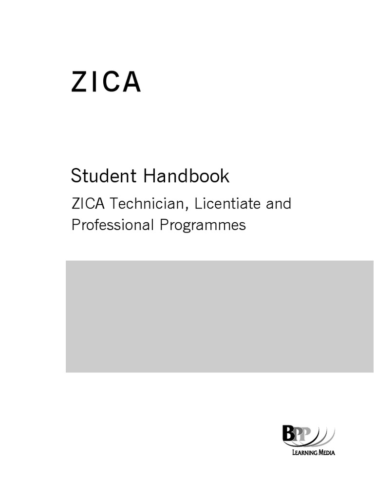 ZICA Accountancy Programme Students Handbook | PDF | Taxes | Audit