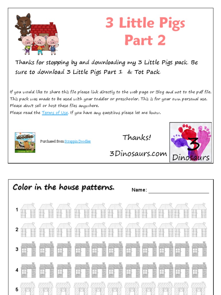 3 Little Pigs Part 2 | PDF | Home & Garden | Wellness