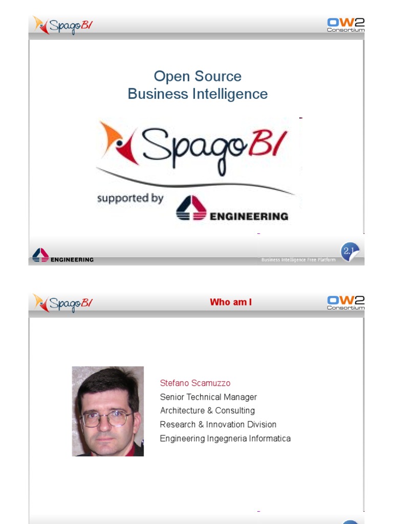 Open Source Business Intelligence SpagoBI | PDF | Business Intelligence ...