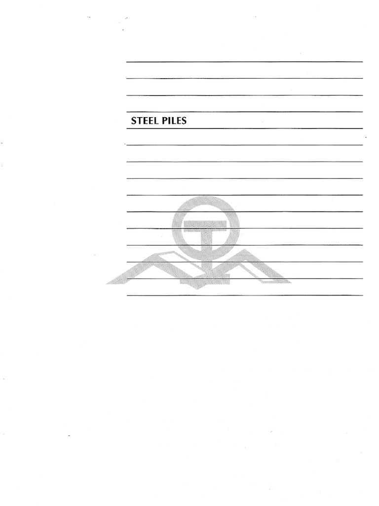 Steel Piles - Larssen and Frodingham Sheet Piles | PDF