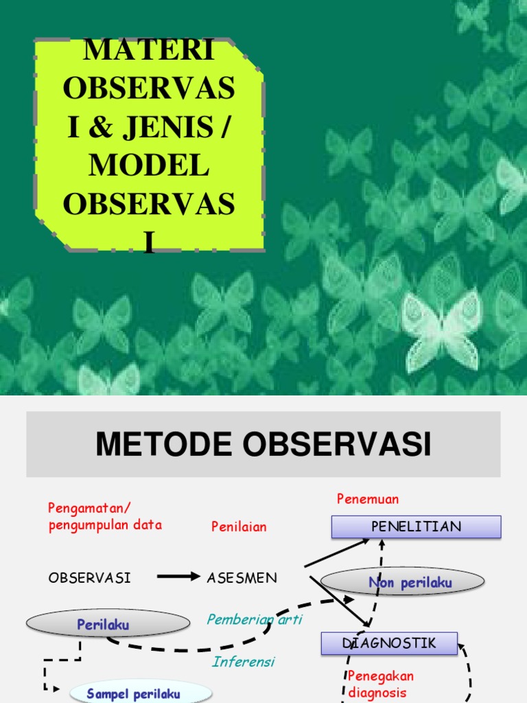 Jenis Observasi | PDF | Sains & Matematika