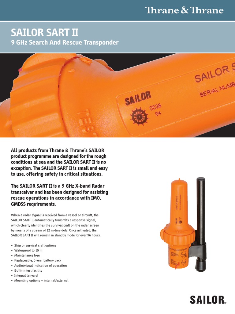 Sailor SART II Transponder | PDF