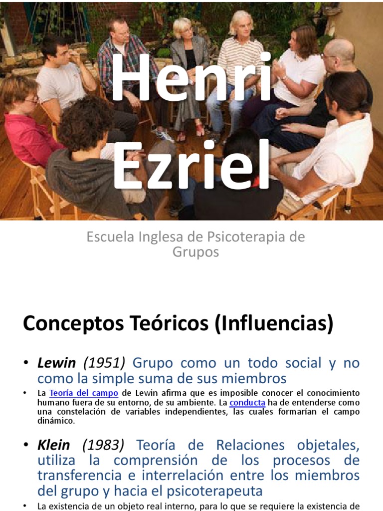 Psicoterapia de Grupos según Ezriel | PDF | Psicoanálisis | Psicoterapia