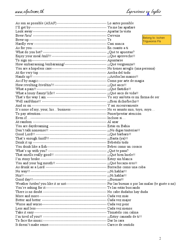 English Expressions | PDF
