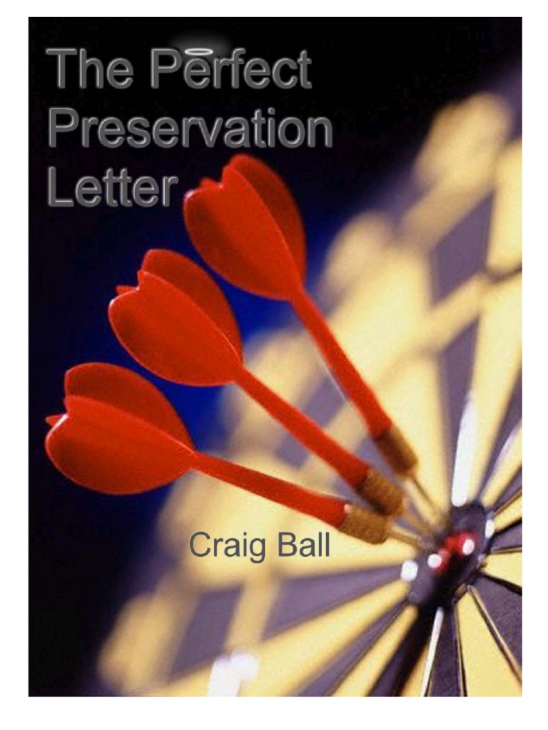 Perfect Preservation Letter | PDF
