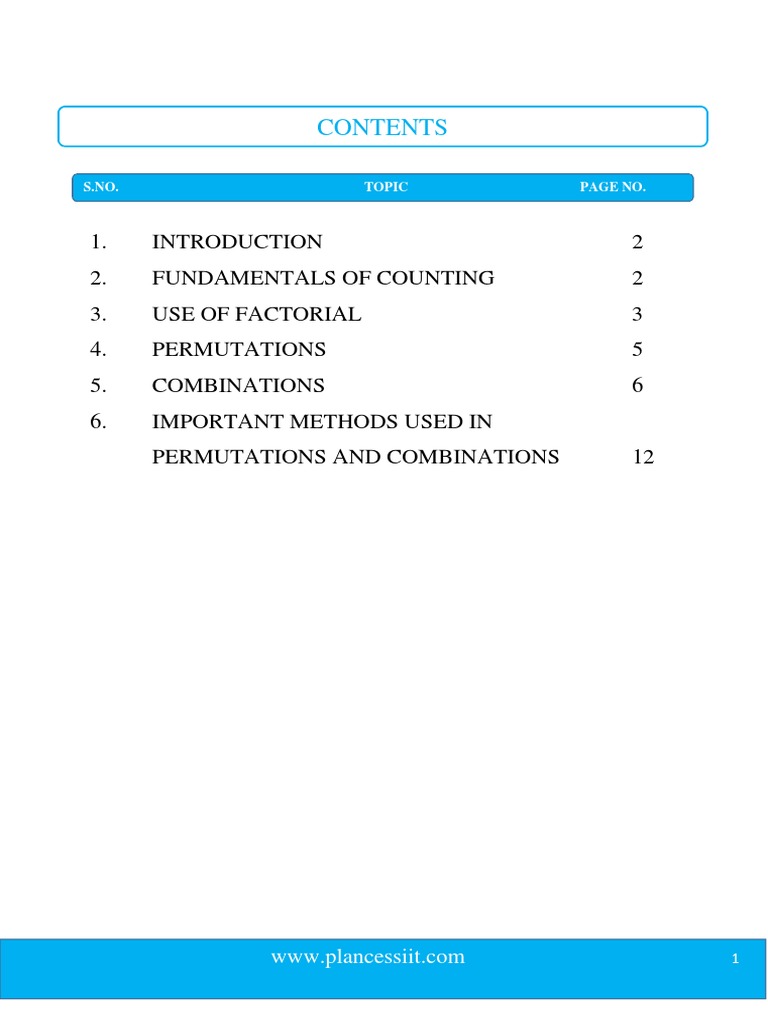 Iit Jee Maths PNC | PDF | Discrete Mathematics | Mathematical Analysis