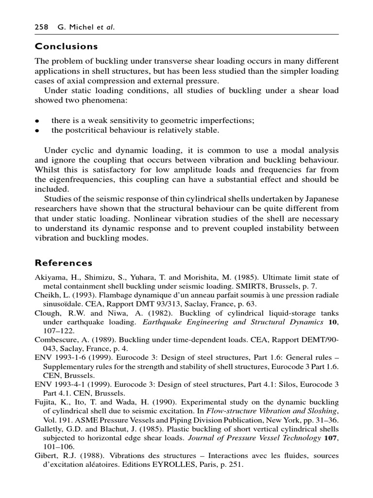 Buckling in Shell Structures Under Shear | PDF | Buckling | Solid Mechanics