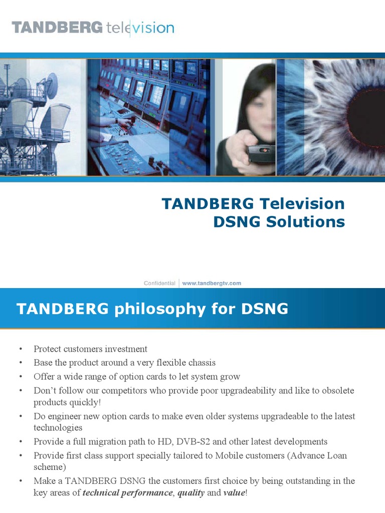 DSNG Mobile Presentation | PDF | H.264/Mpeg 4 Avc | High Definition ...