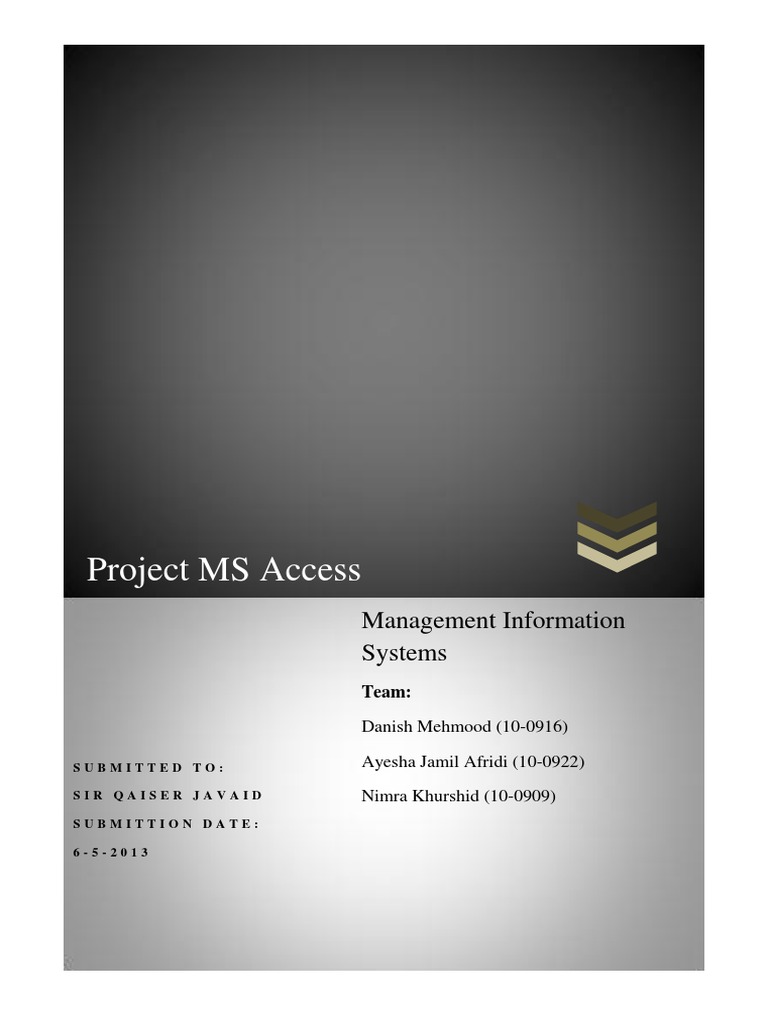 Project Ms Access Pdf Microsoft Access Visual Basic For Applications