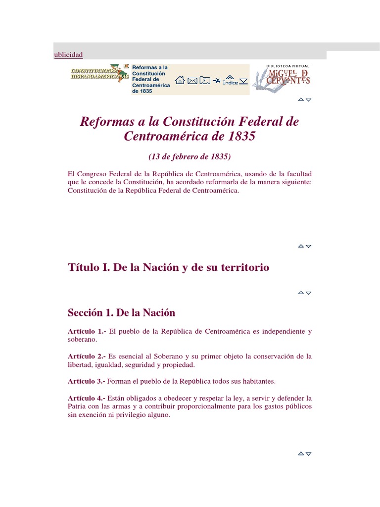 Constitucion de 1835 | PDF | Federación | República