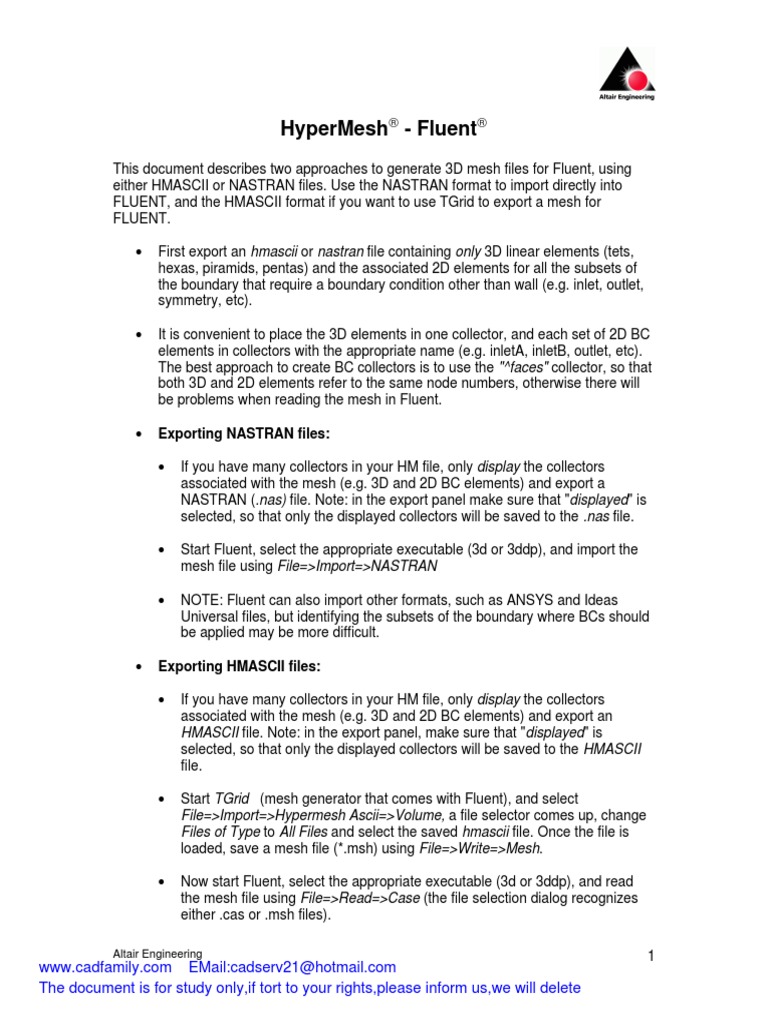 Hypermesh Fluent | PDF | Computer Programming | Areas Of Computer Science