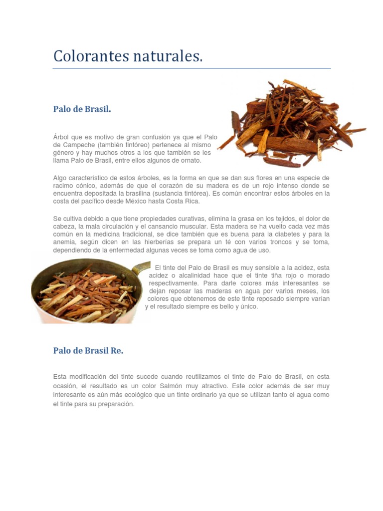 Colorantes Naturales Info | PDF | Color | Flores