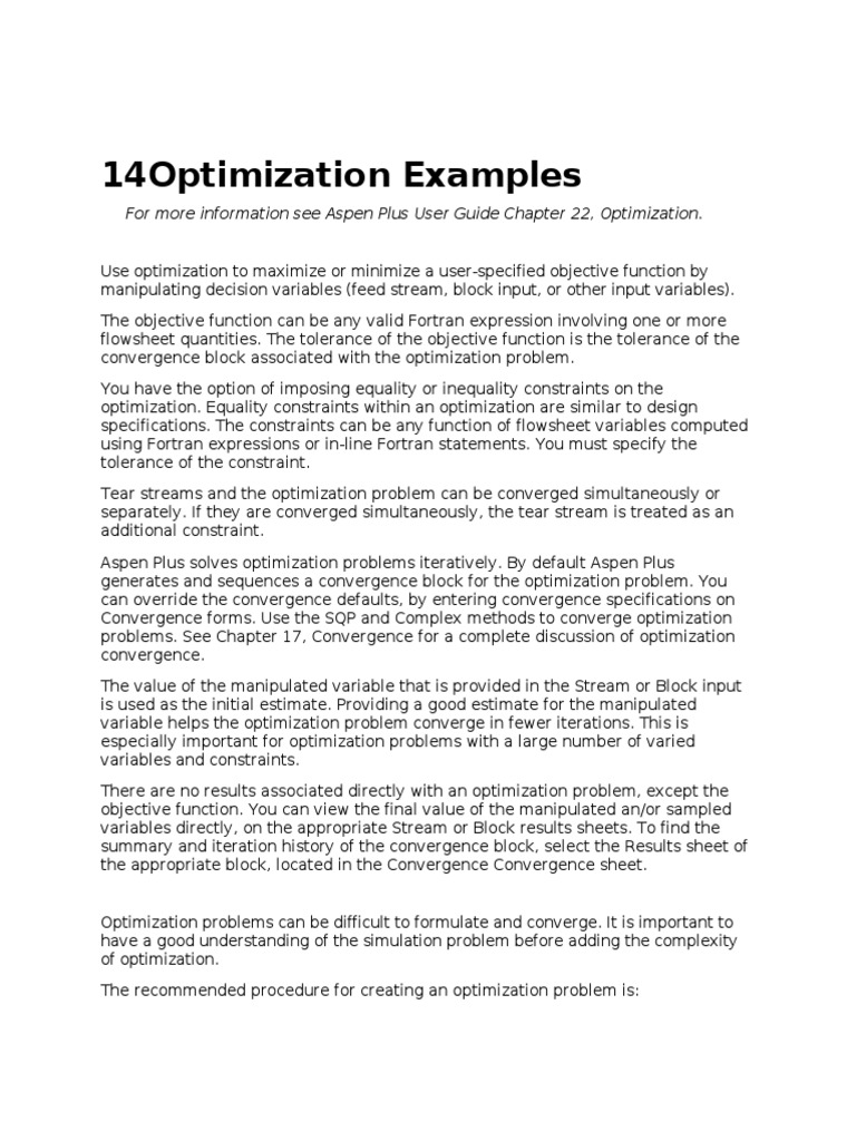 14 Optimization Examples | PDF | Loss Function | Mathematical Optimization