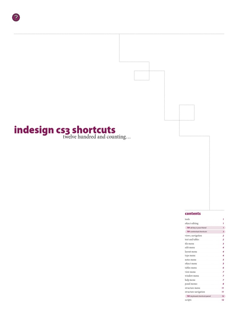 InDesign Shortcuts 1200 | PDF | Xml | Graphic Design