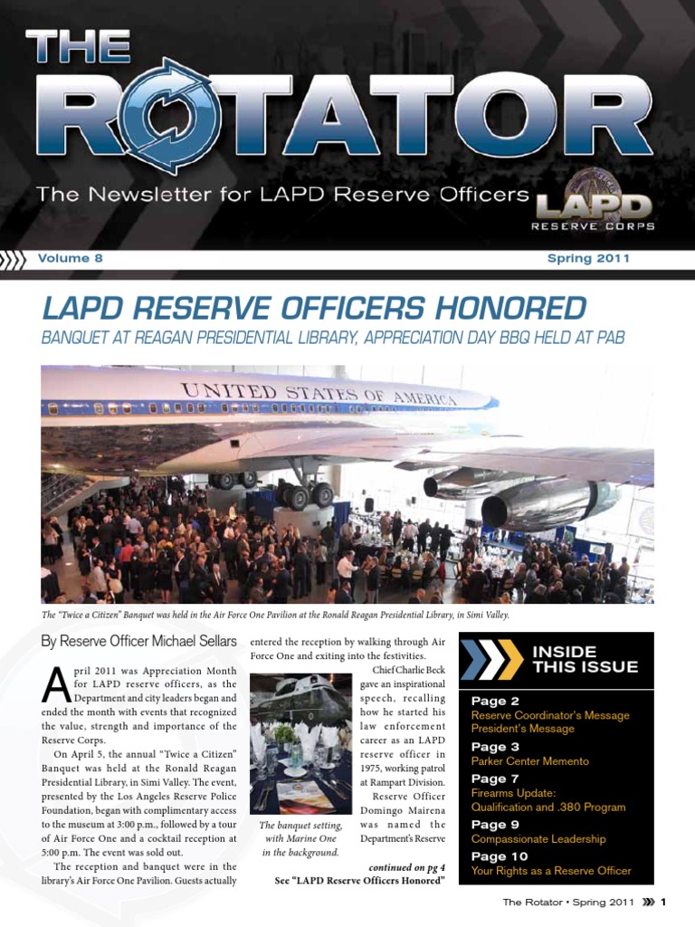 Lapd Reserve Officers Honored: Banquet at Reagan Presidential Library ...