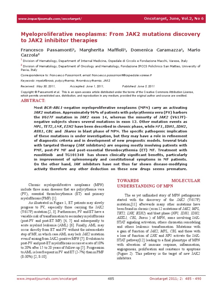 MPD Target Terapi | PDF | Cell Biology | Clinical Medicine