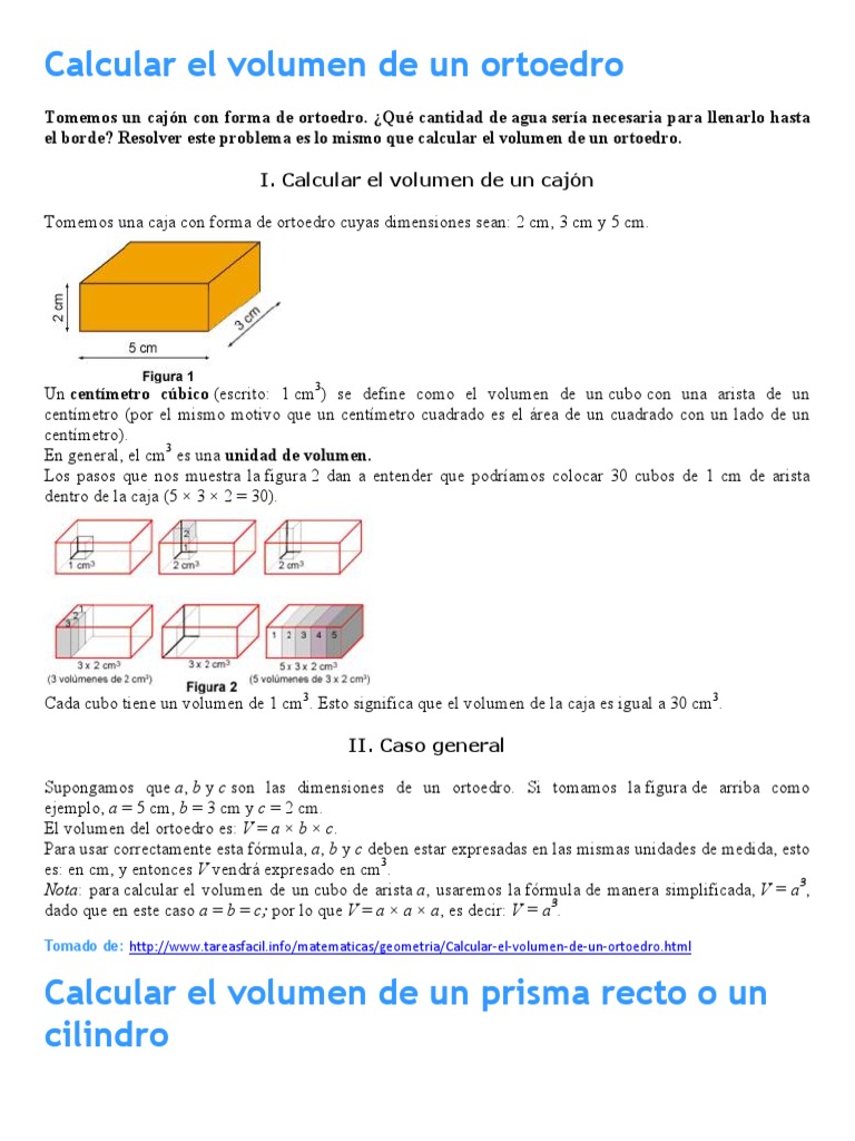 Calcular el volumen de sólidos geométricos.pdf | PDF | Volumen | Triángulo