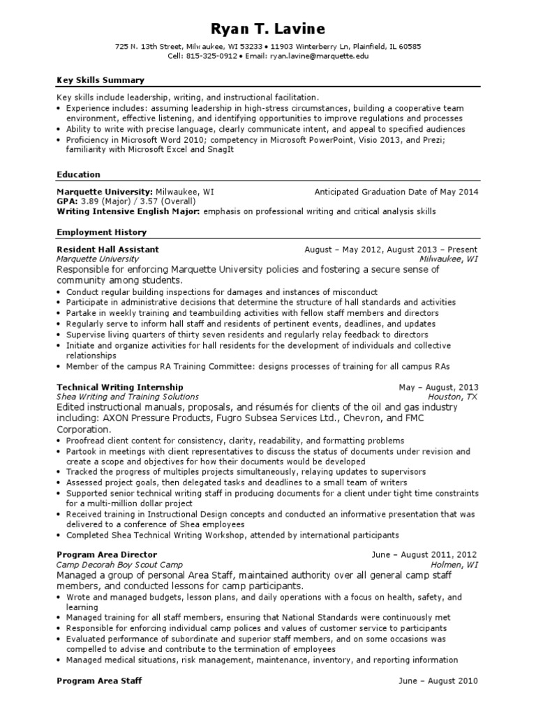 1 Master Resume | PDF | Leadership | Boy Scouts Of America