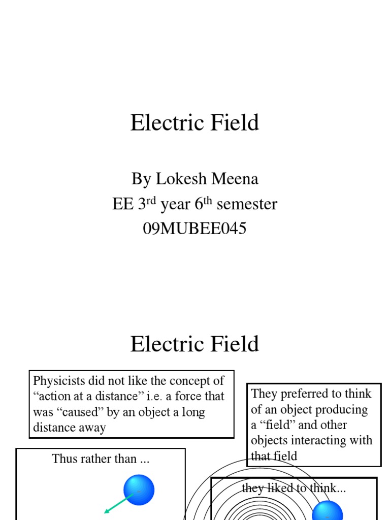 On Electric Field | PDF | Teaching Methods & Materials | Science ...