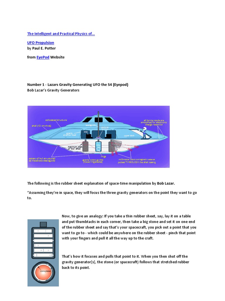 UFO Propulsion: The Intelligent and Practical Physics Of.. | PDF ...