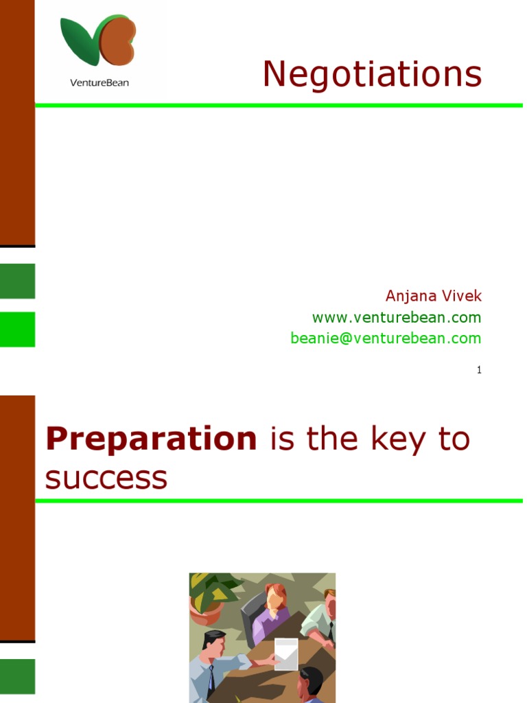 Negotiations: Anjana Vivek | PDF | Negotiation | Cognition