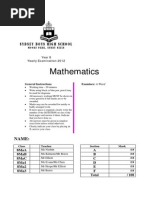 Year 7 Maths Revision Booklet | PDF | Area | Elementary Mathematics