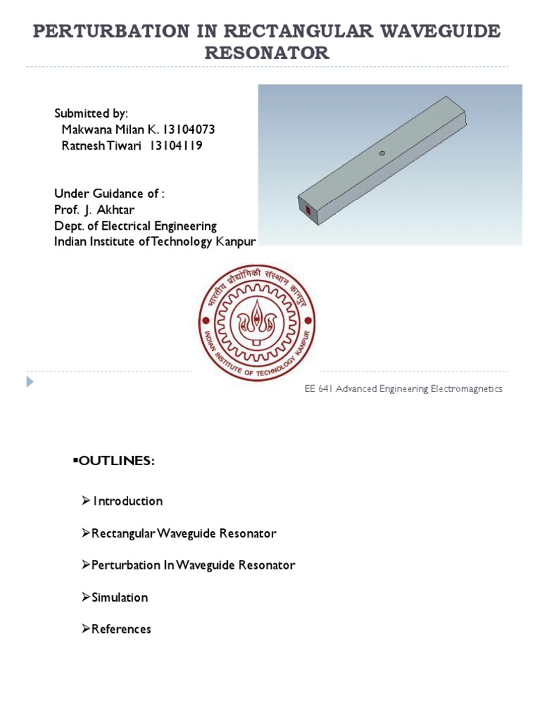 Rectangular Waveguide Resonator | PDF | Waveguide | Resonance