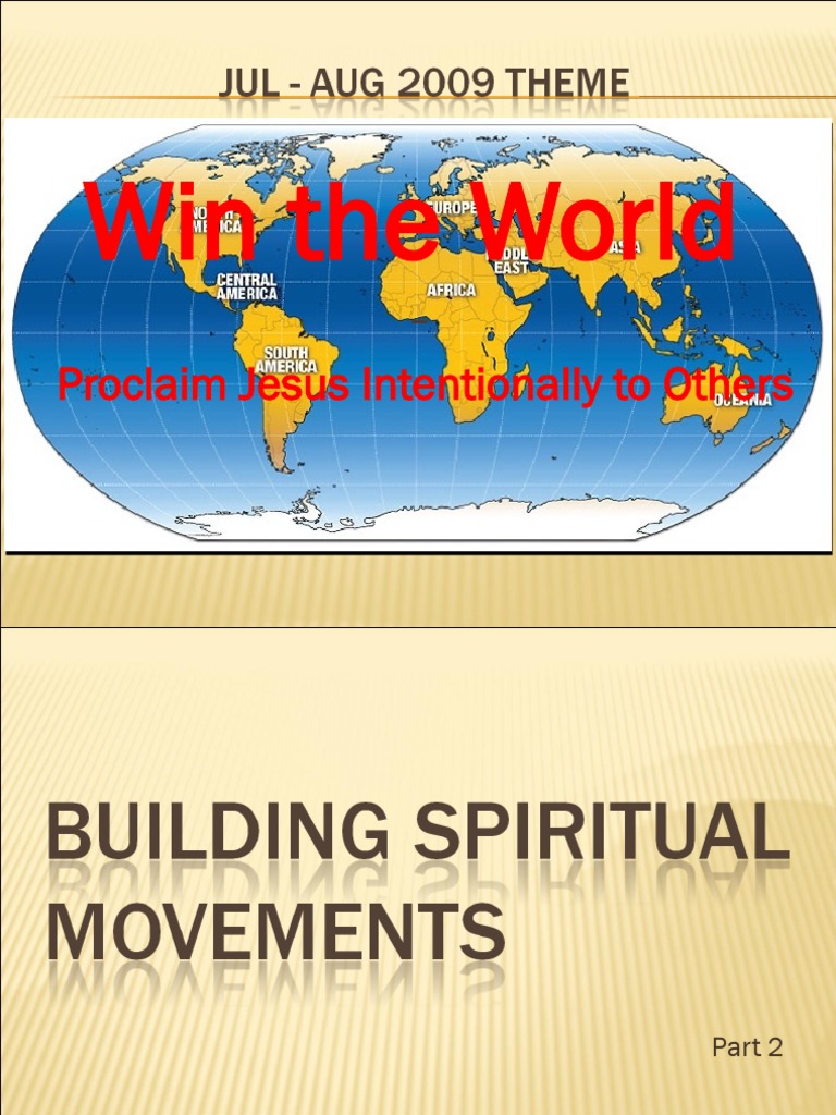 Building Spiritual Movements - Session 2 | PDF | Disciple (Christianity ...
