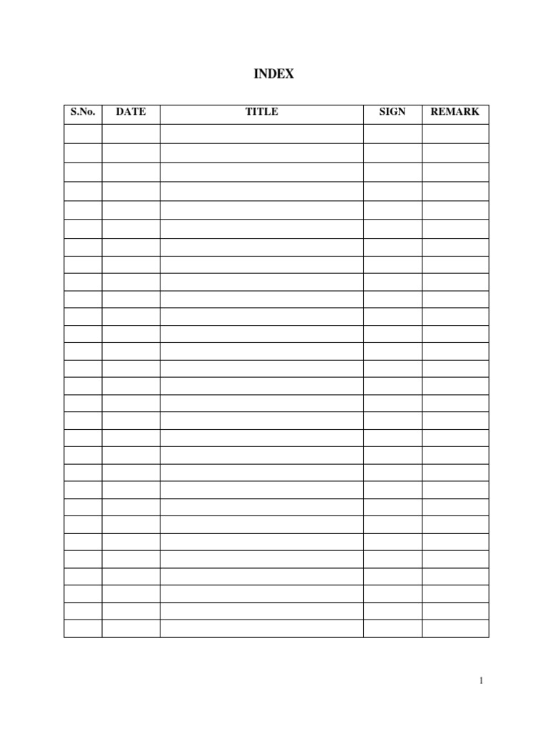 Index: S.No. Date Title Sign Remark | PDF | Cmos | Spice