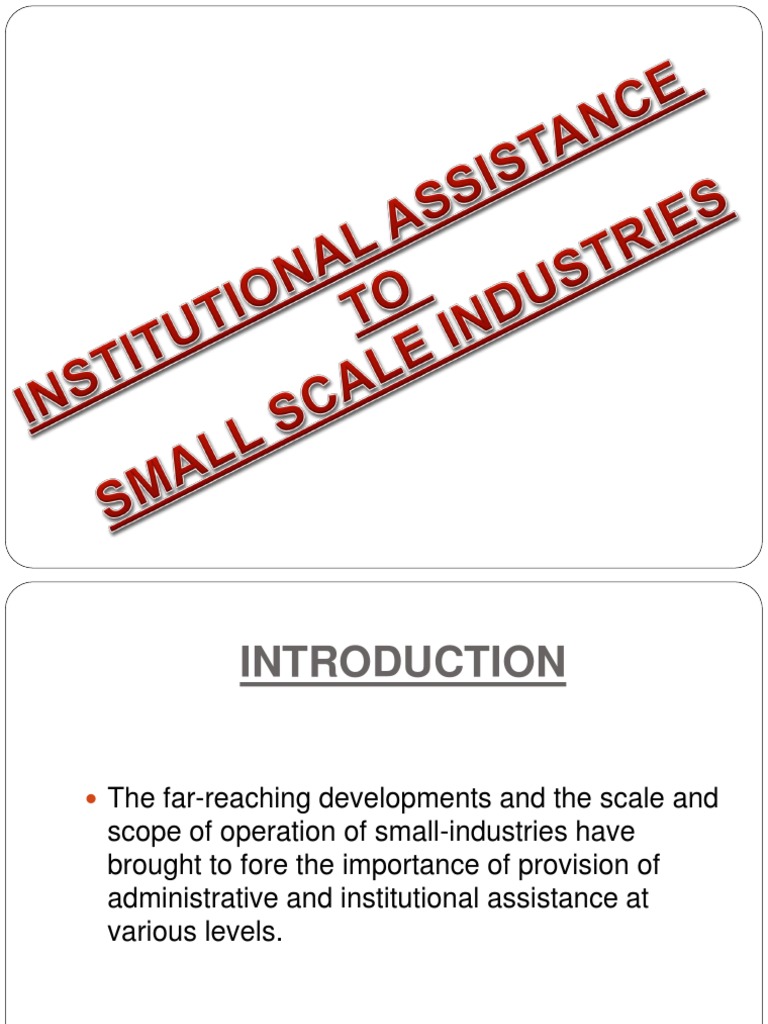 Institutional Assistance | PDF | Taxes | Entrepreneurship