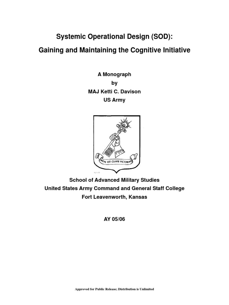 Systemic Operational Design | PDF | Computers