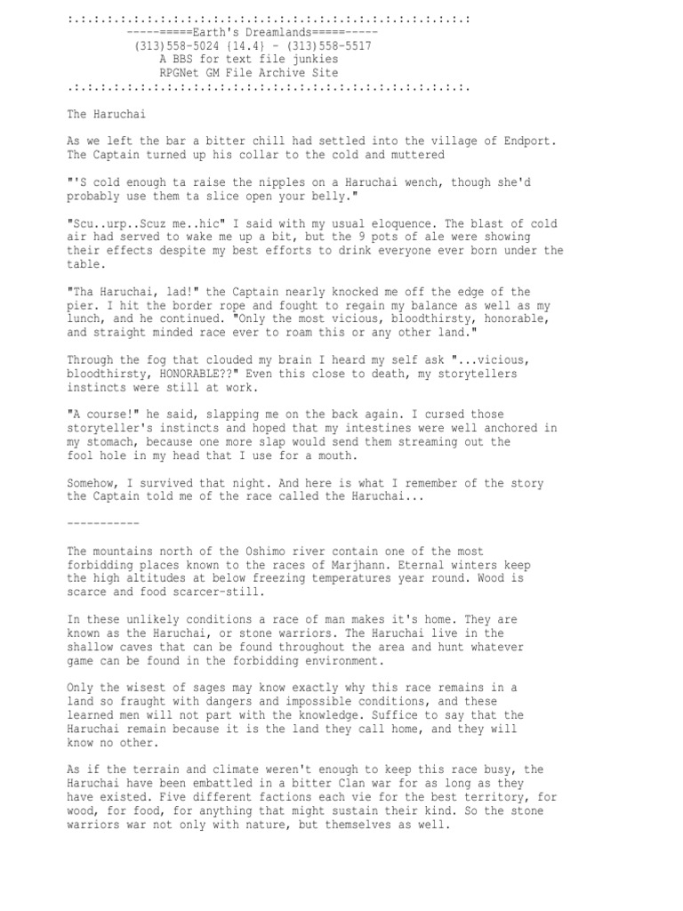 The Haruchai | PDF | Shield | Armour