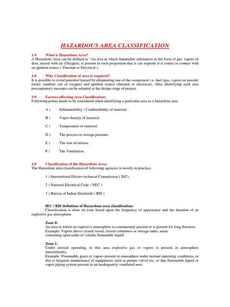 Hazardous Area Classification | PDF | Combustion | Gases