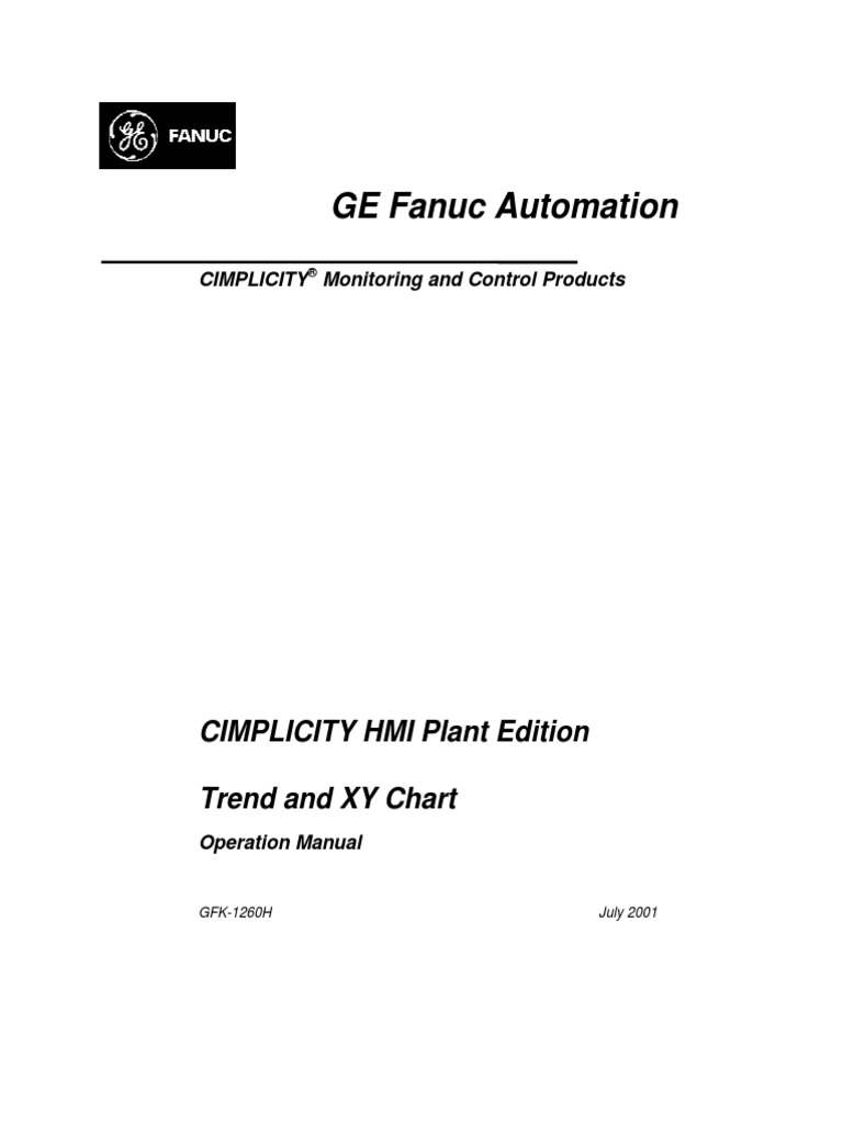 GE Fanuc Automation: CIMPLICITY HMI Plant Edition Trend and XY Chart ...