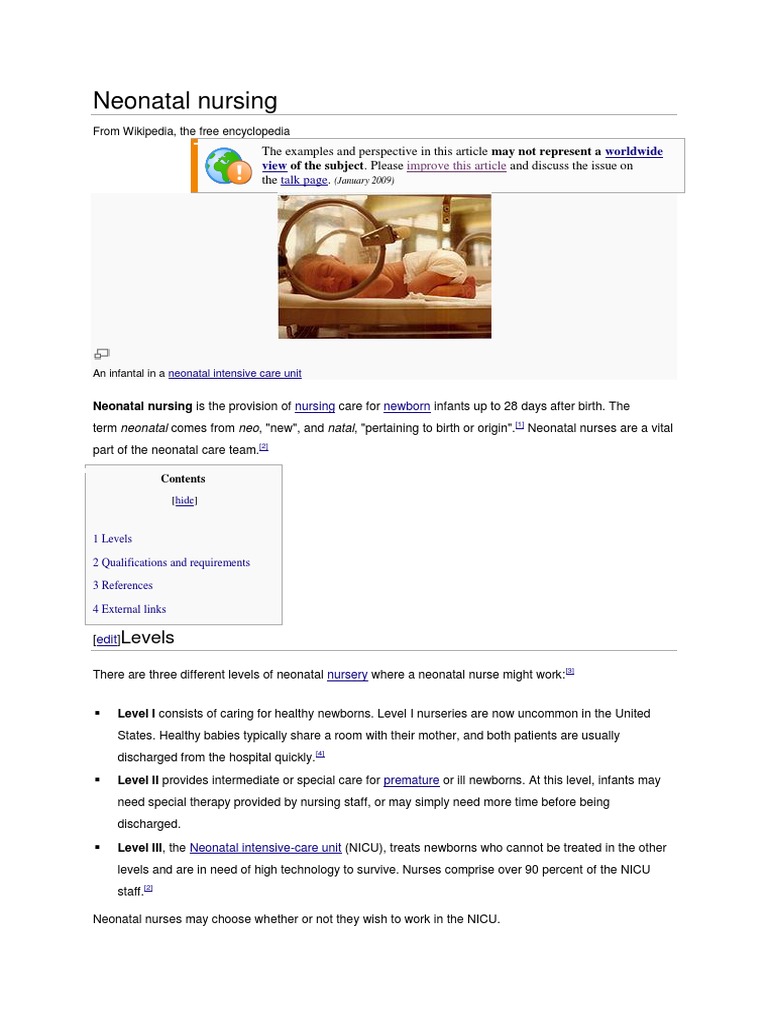 Neonatal Nursing | PDF | Neonatal Intensive Care Unit | Nursing