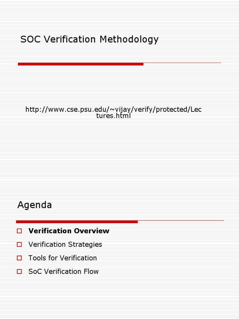 SOC Verification Methodology: Tures - HTML | PDF | Formal Verification ...