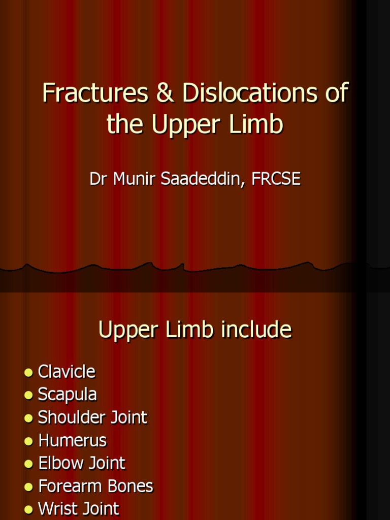 Fractures and Dislocations of The Upper Limb II | PDF | Shoulder | Elbow