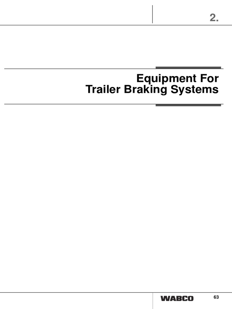 Wabco Brakes 2 | PDF | Anti Lock Braking System | Valve