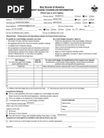 BSA Merit Badge Blue Card Blank | PDF | Scouting | Scouting And Guiding